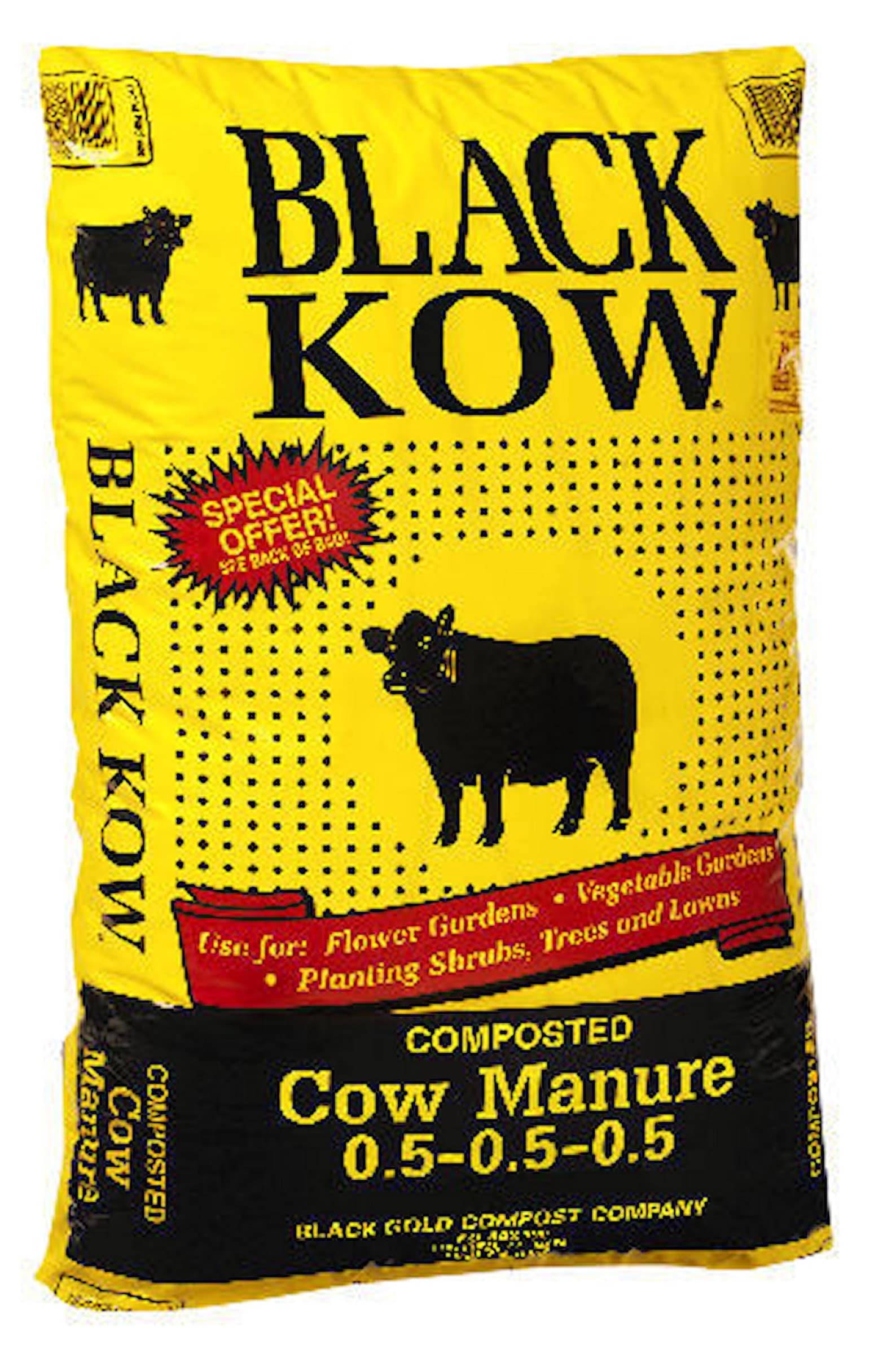 Black Kow Composted Cow Manure 4 Lb Bag - Etsy