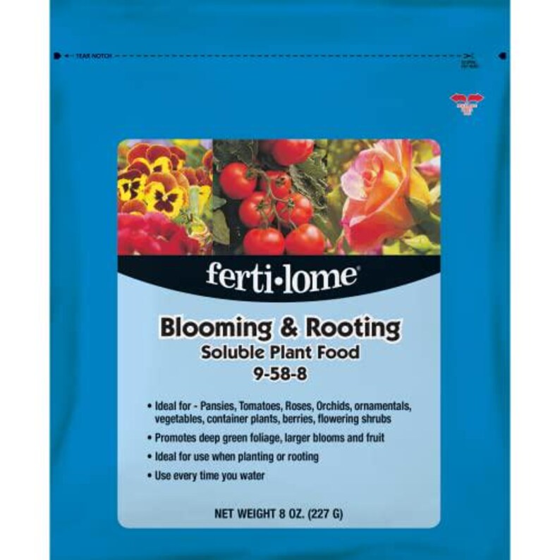 Fertilome Blooming & Rooting Soluble Plant Food 9-58-8 (8 Oz) - Etsy