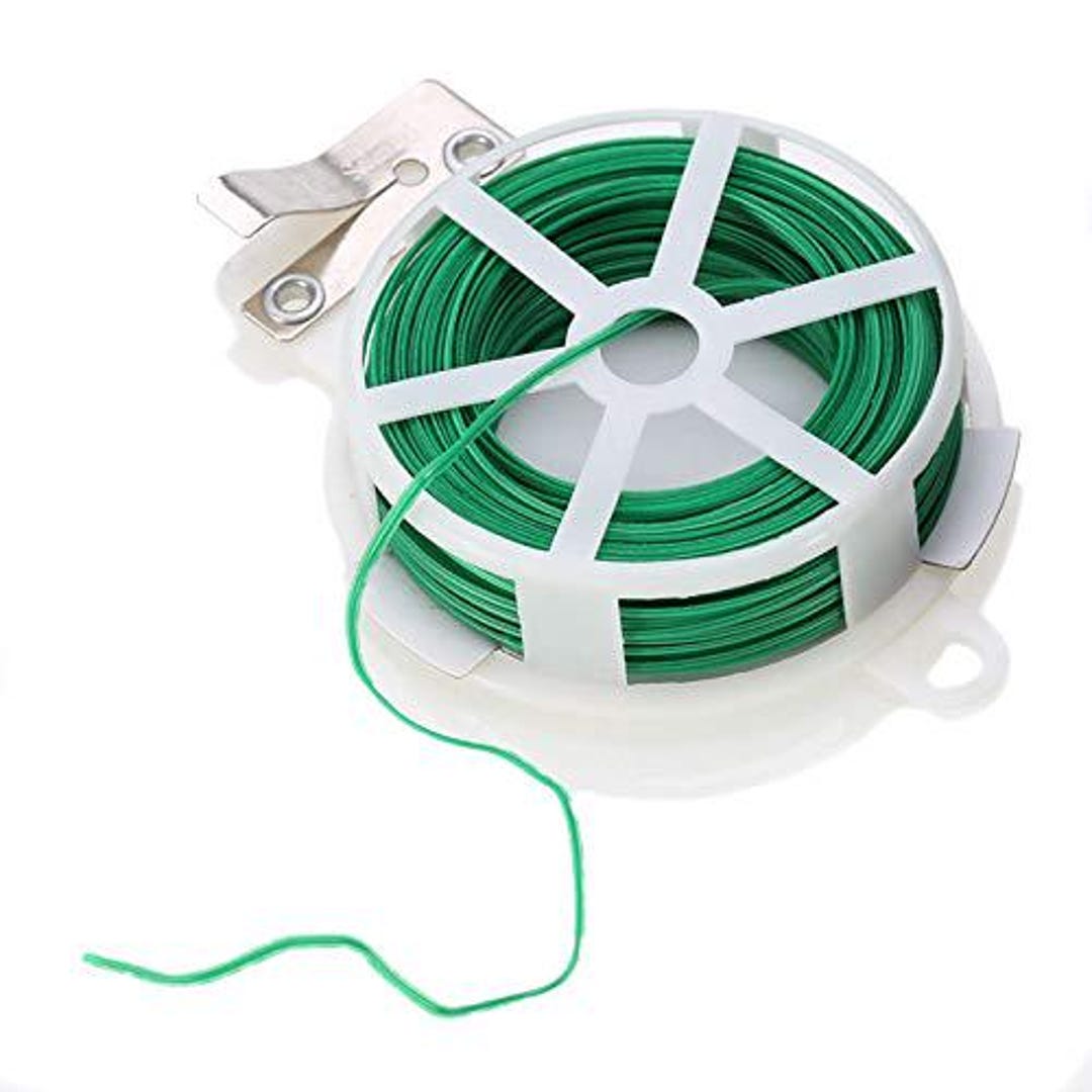 Green Plastic Twist Tie Spool With Cutter for Garden - Etsy
