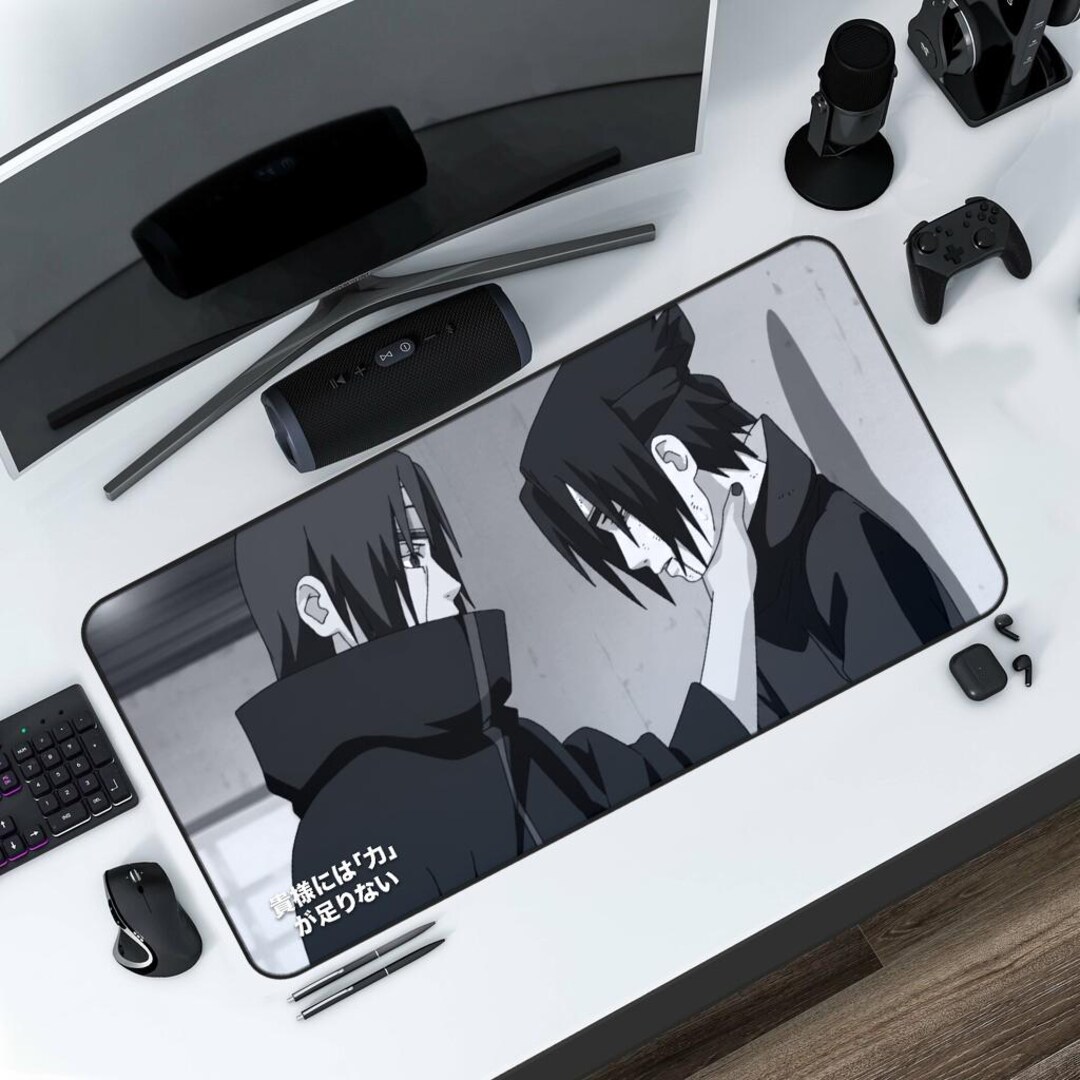 Anime Rival Character Brothers Desk Mat Aesthetic, Mouse Pad, Matching ...