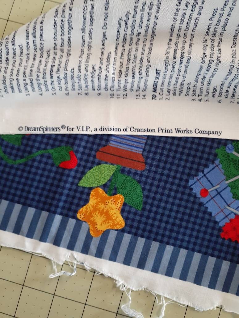 Pins and Needles Jumper Panel by VIP Cranston Print. Vintage 1980's 90 ...