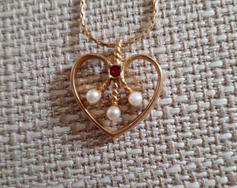 Avon Ruby Necklace - Etsy