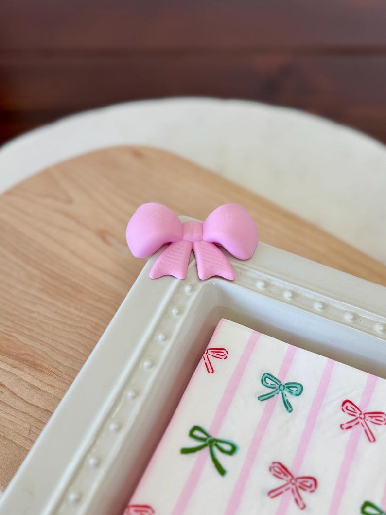 Bow - Serving Dish Decor - Nora Fleming Mini Compatible - Etsy