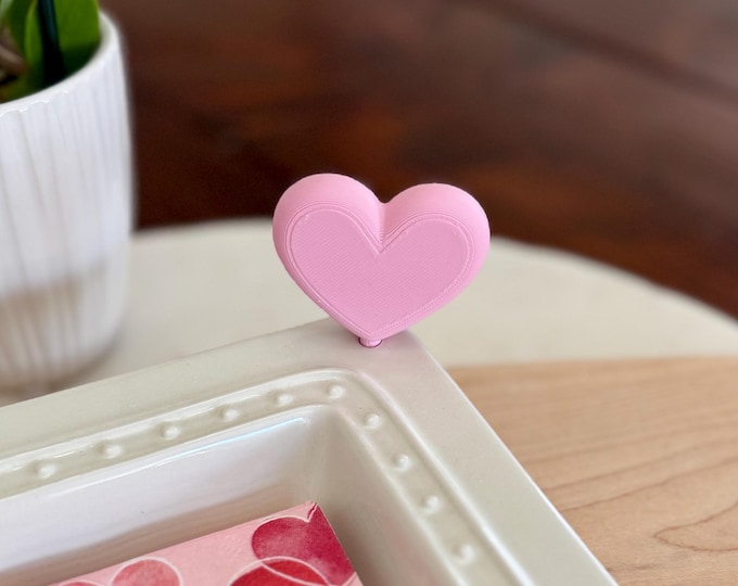 Valentine Heart on Stand multiple Patterns Valentine Decorations Tiered ...