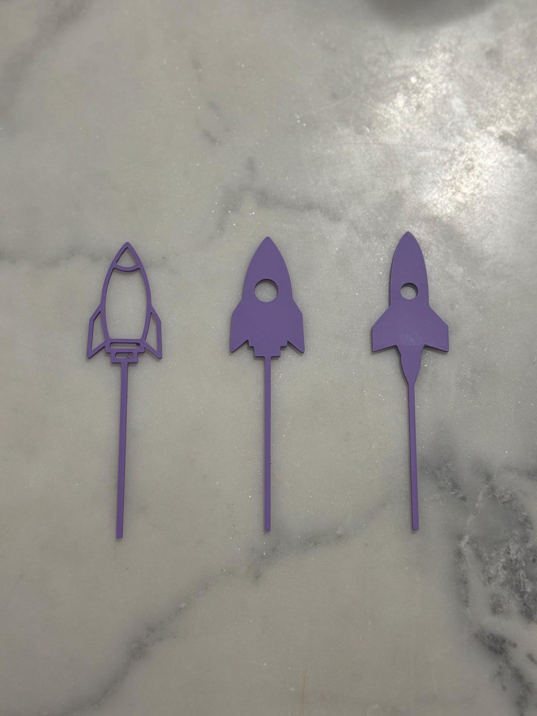 Rocket Ship Cupcake Toppers - Etsy
