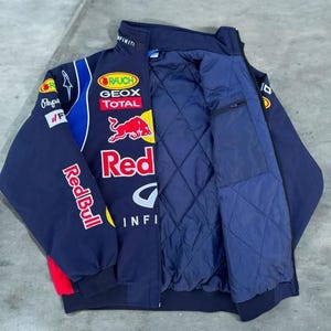 Redbull Varsity Jacket - Y2K F1 Racing Jacket | Ferrari Inspired ...