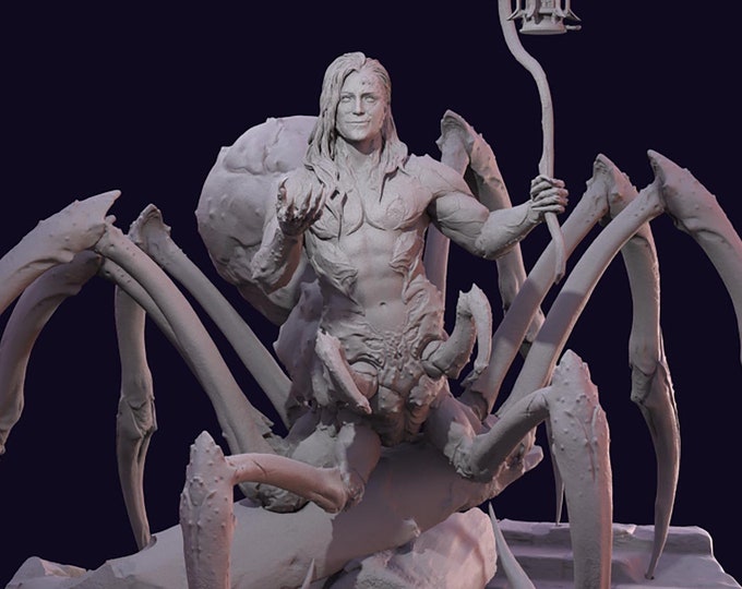 Kar'niss - Drider - 3dprint - Statue - BG3 - Baldur'sgate3 - Fan Art - Etsy
