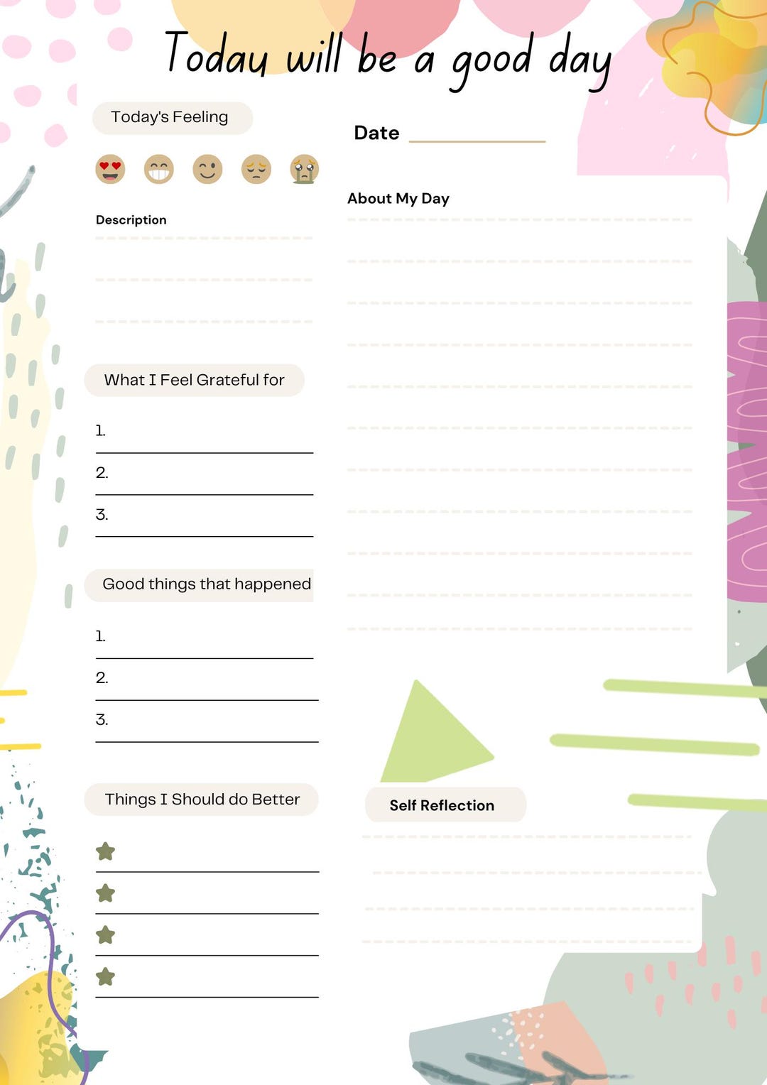 Mood Tracker 90s Style - Etsy