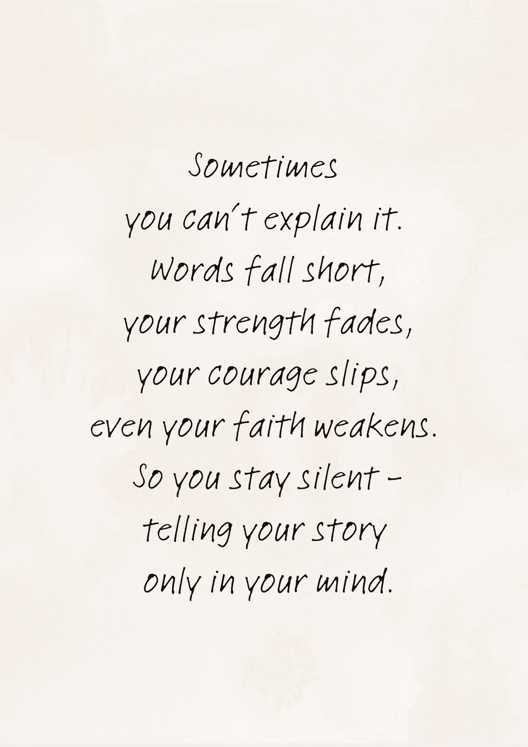 Minimalist Quote Poster | English | Printable PDF | Motivational Wall ...