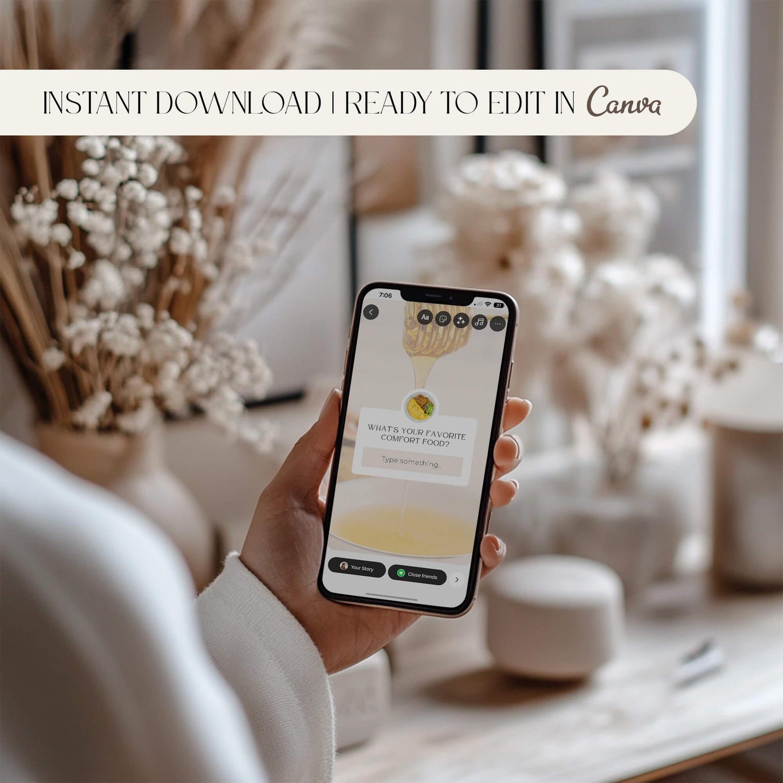 Food Instagram Story Template | Gourmet Recipes | Dietician Instagram ...