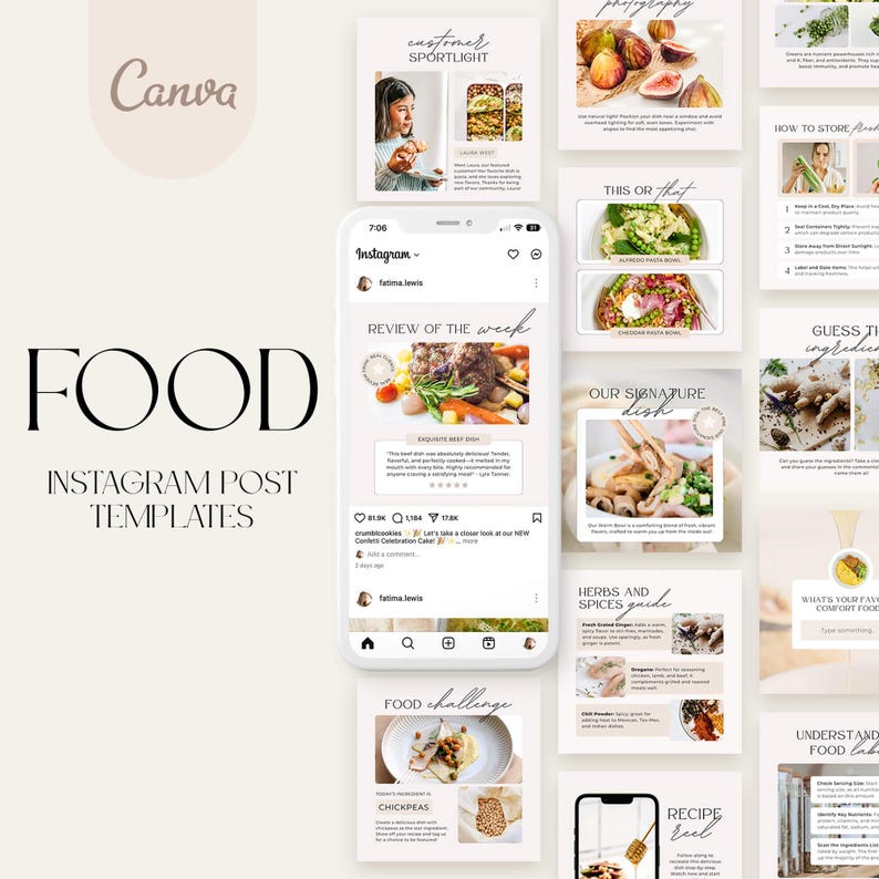 Food Instagram Post | Gourmet Recipes | Dietician Instagram Post ...