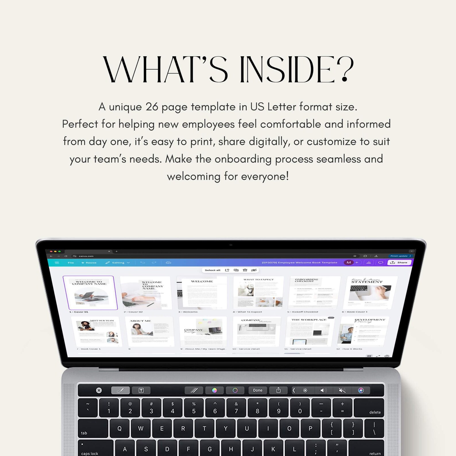 Employee Welcome Book Template | New Hire | Modern Employee Handbook ...