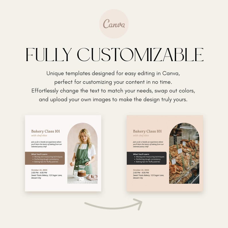 Bakery Instagram Post Templates | Café Coffee Bake Shop Cake Business ...