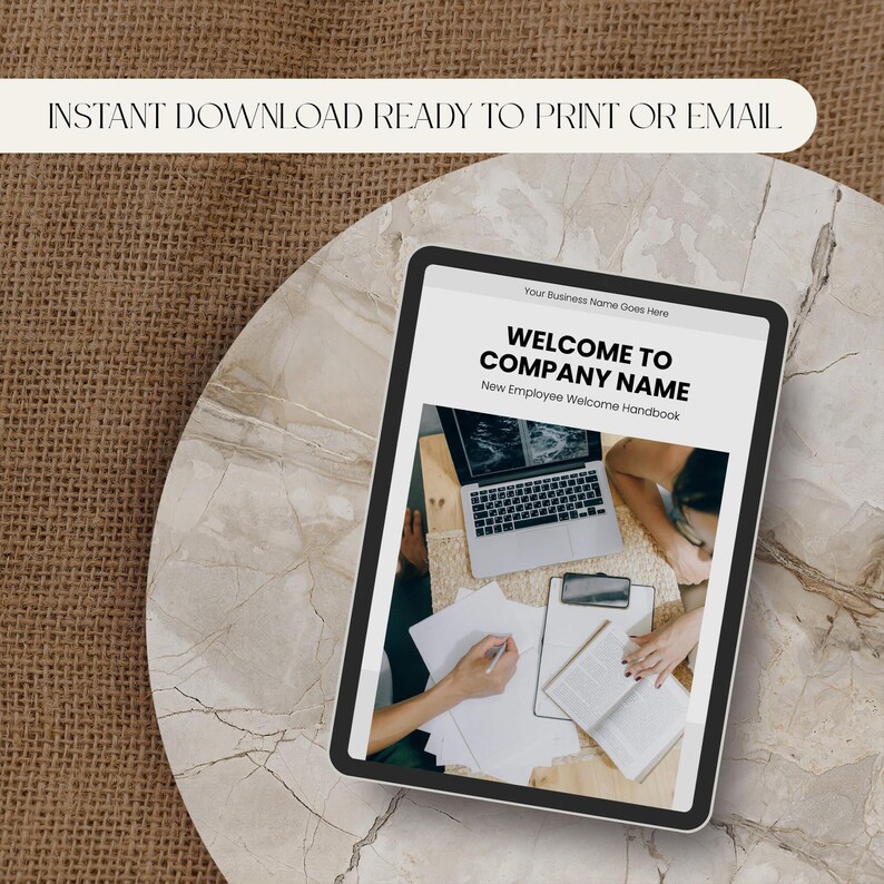 Employee Welcome Book Template | New Hire Handbook | Canva Editing ...