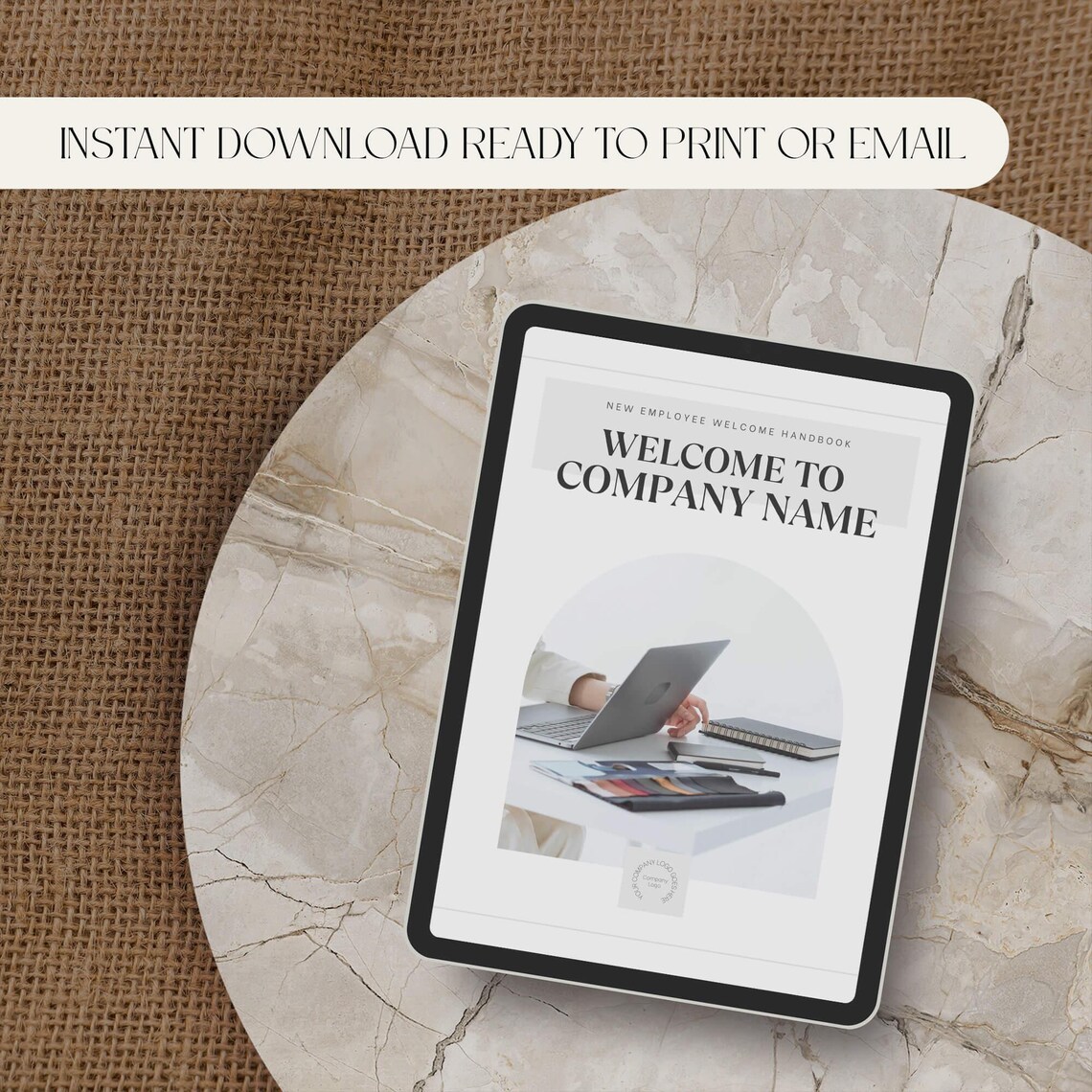 Employee Welcome Book Template | New Hire | Modern Employee Handbook ...