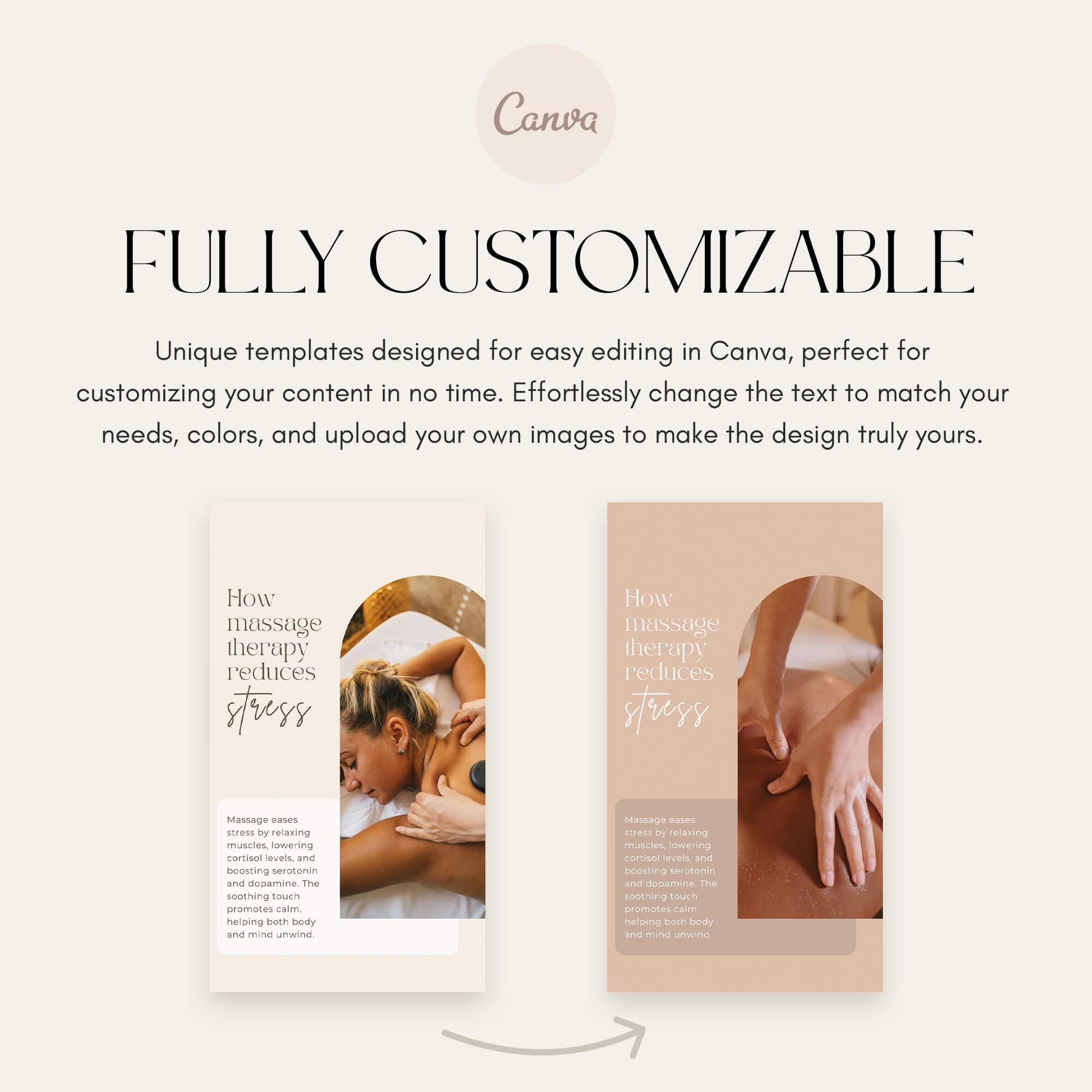 Massage Instagram Story Templates | Massage Therapy Social Media ...