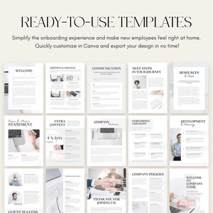 Employee Welcome Book Template | New Hire | Modern Employee Handbook ...
