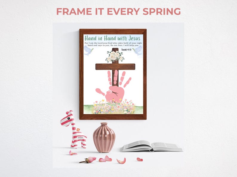 Christian Easter Handprint, Holy Week Activity, Palm Sunday Craft ...
