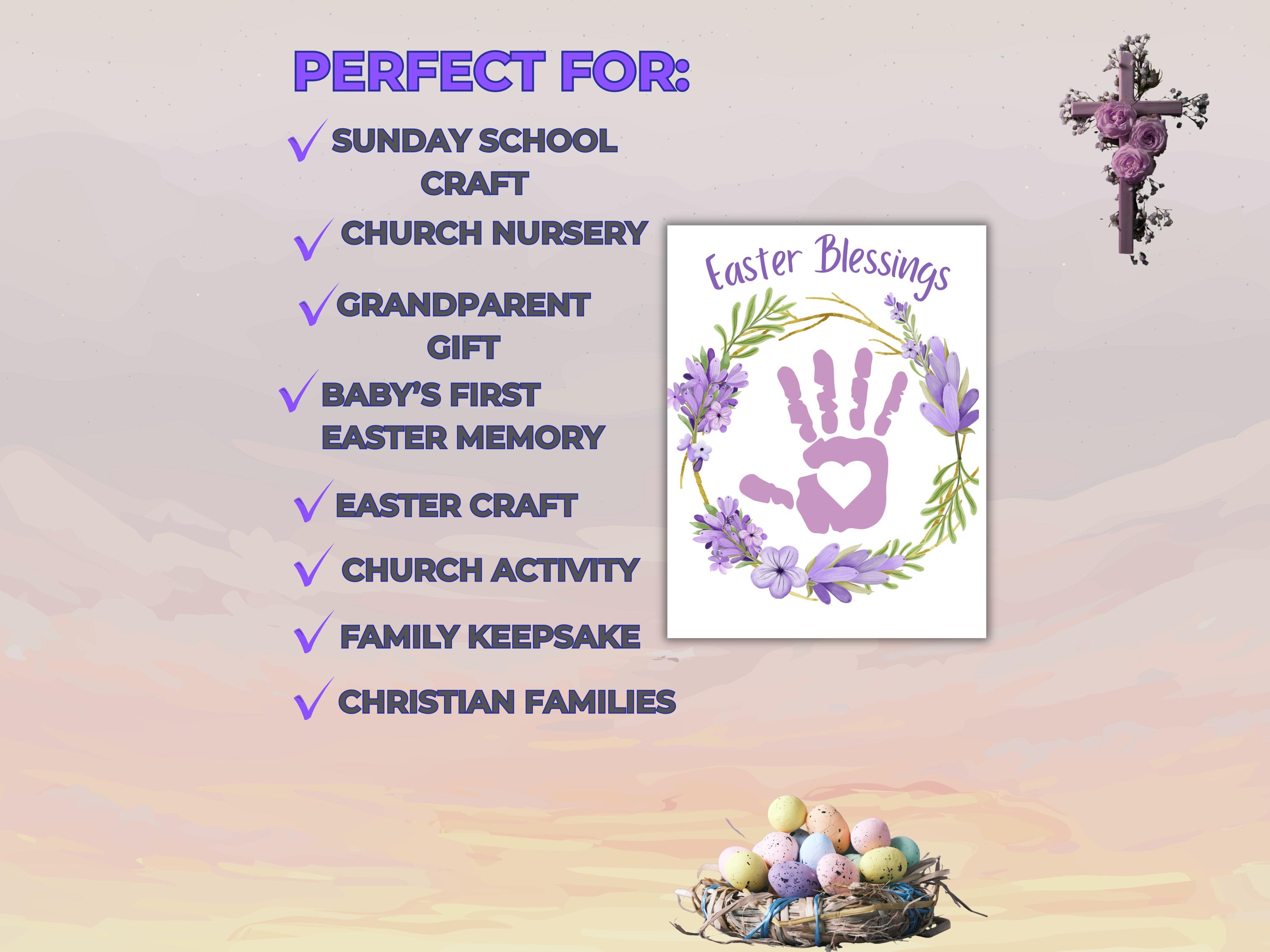 Christian Easter Handprint Art, Christian Preschool, Sunday School ...