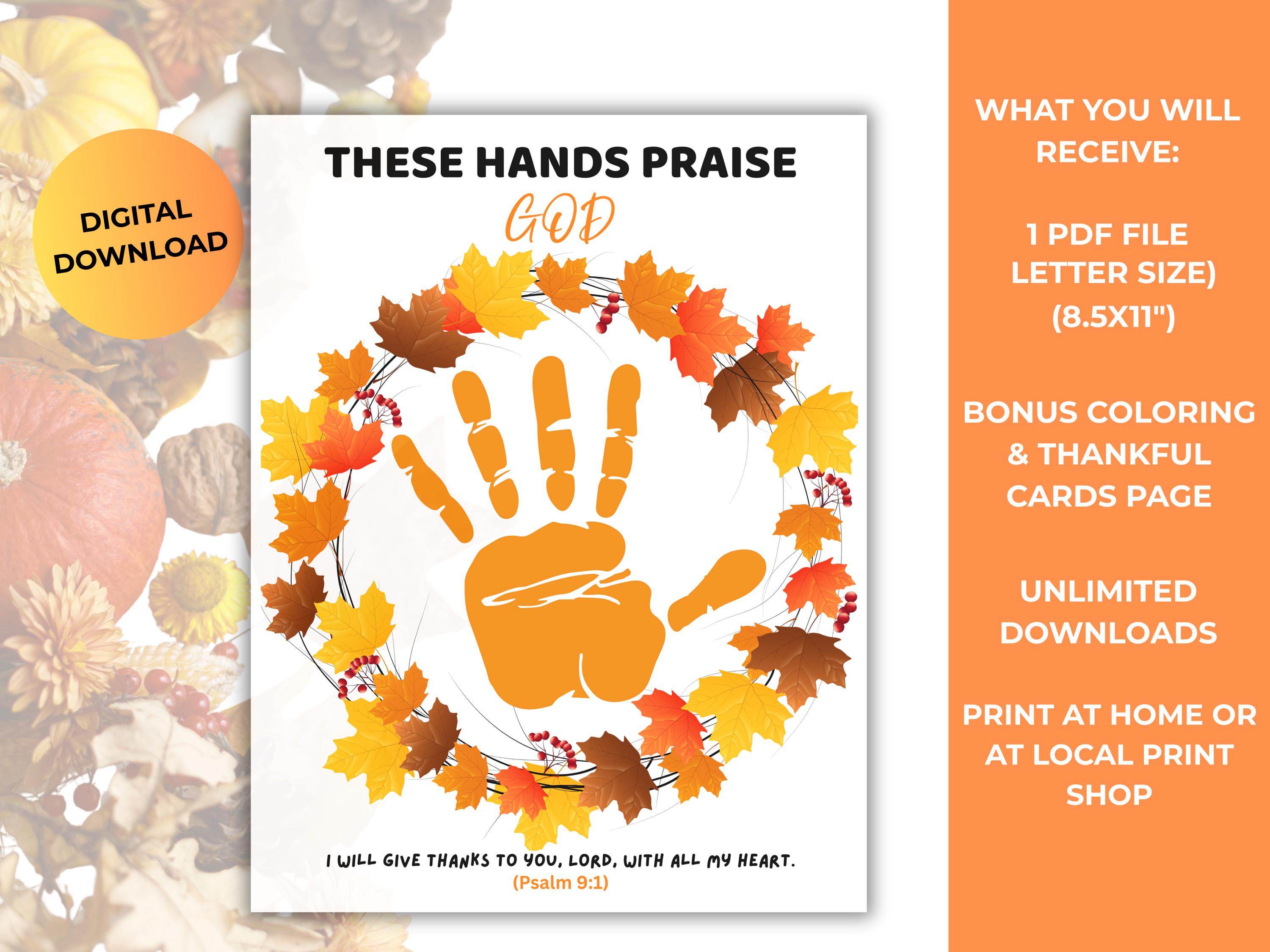Christian Handprint Art, Preschool Sunday School Ideas, Fall Religious ...
