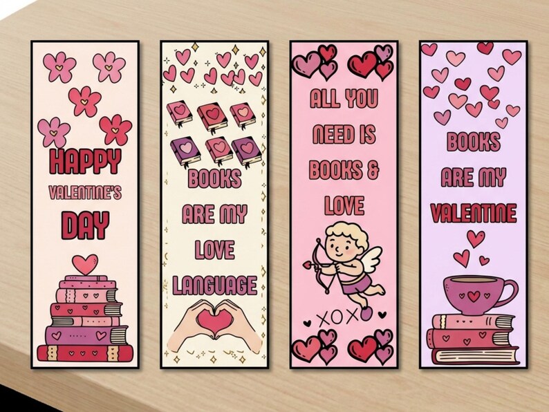 Printable Coloring Bookmarks for Kids, Valentine Coloring, Coloring ...