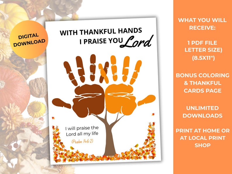 Christian Handprint Art, Fall Crafts for Kids, Sunday School Crafts ...
