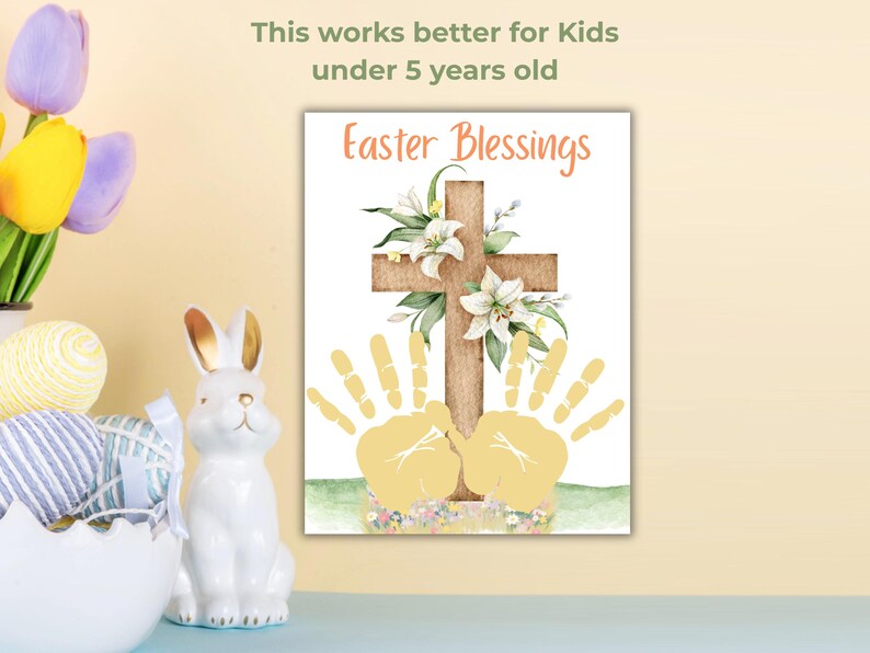 Christian Easter Handprint Art, Easter Handprint Craft, Sunday School ...