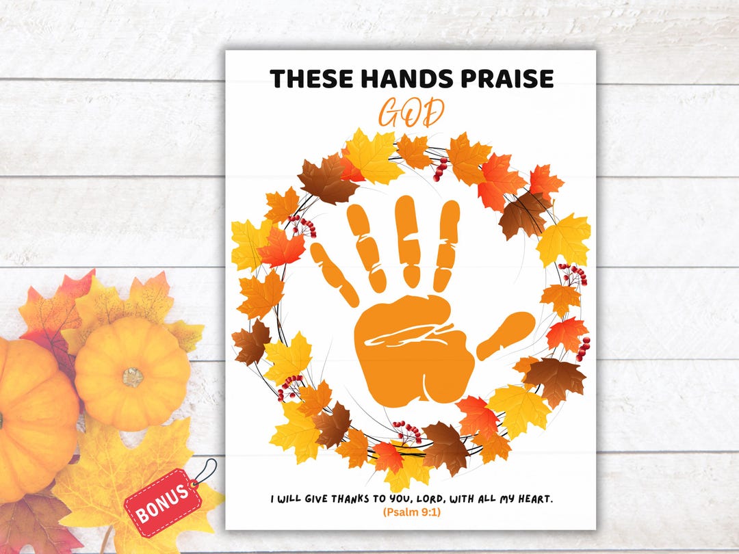 Christian Handprint Art, Preschool Sunday School Ideas, Fall Religious ...