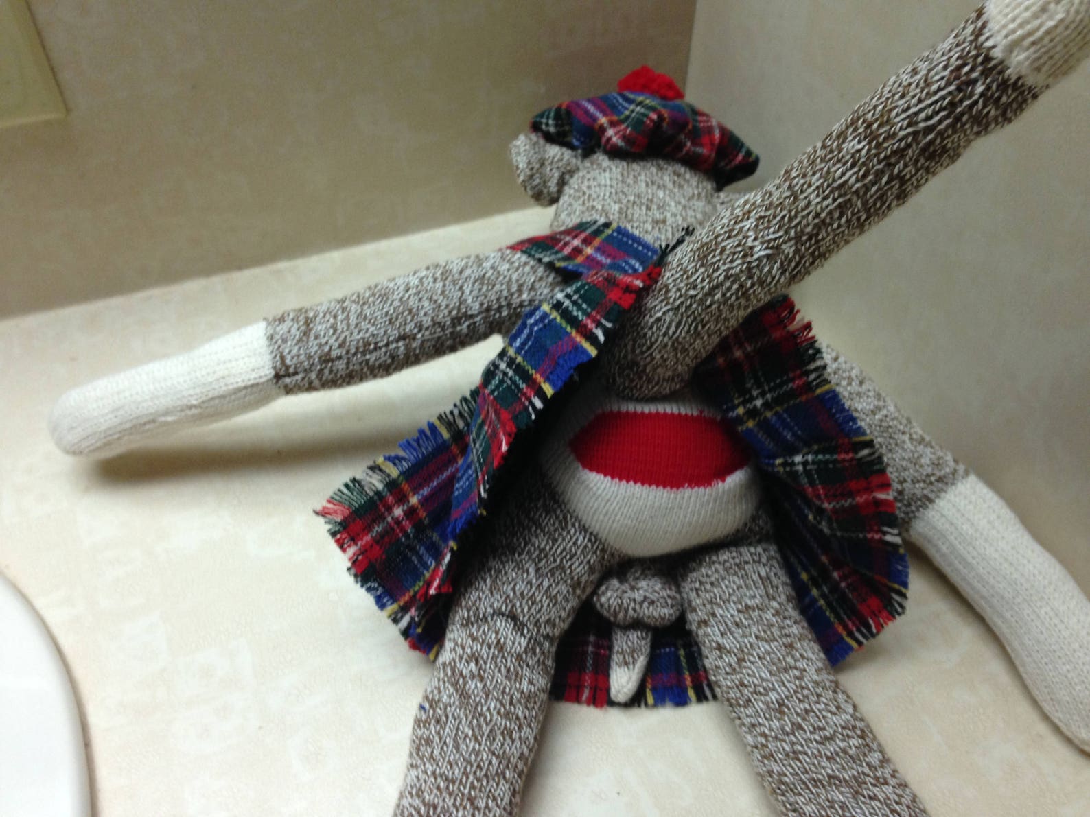 ANATOMICALLY CORRECT Scottish Sock Monkey | Etsy