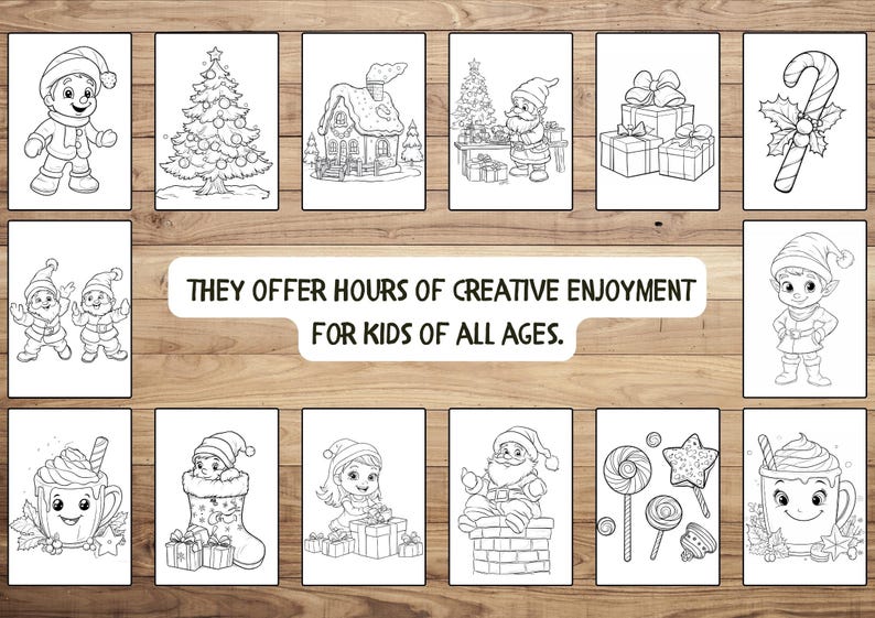 Christmas Coloring Pages, Kids Christmas Coloring, Printable Coloring ...