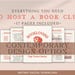 Book Club Hosting Kit Contemporary Design Bundle Digital Download - Etsy
