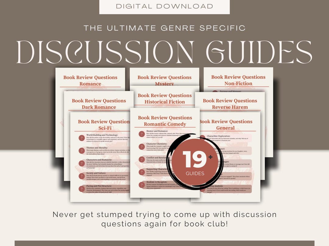 Genre Specific Discussion Guides for Book Club Contemporary Design ...
