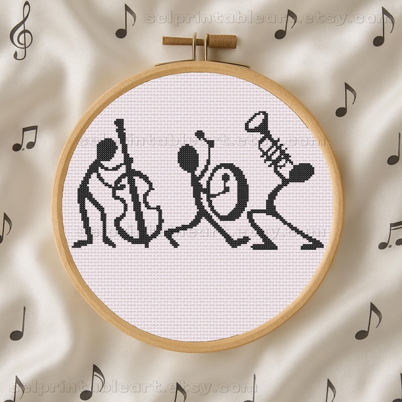 Orchestra Embroidery - Etsy
