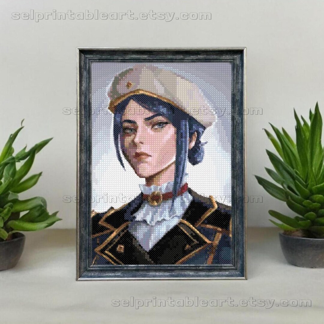 Officer Caitlyn Cross Stitch Pattern, DIY Cross Stitch Pattern for ...