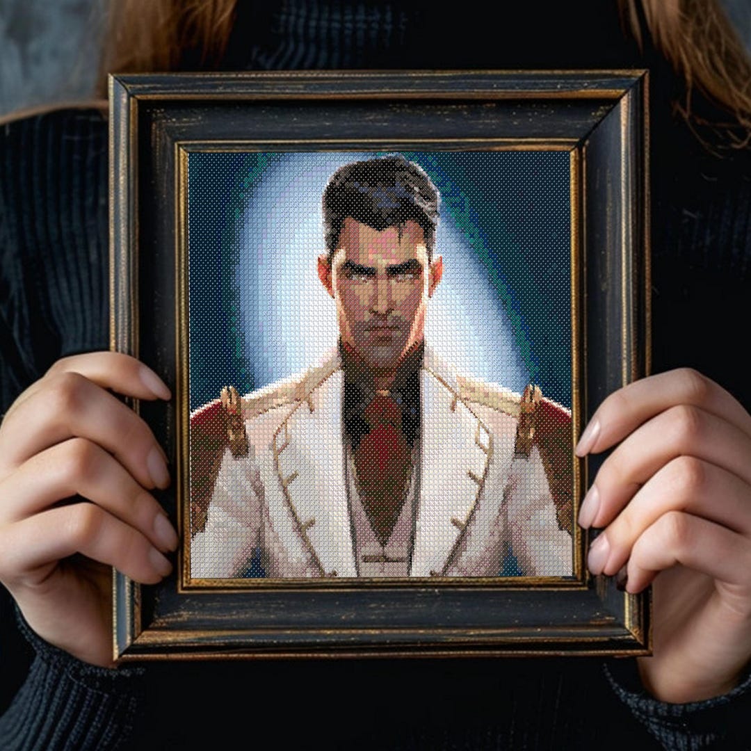 Jayce Talis Arcane Heroes Cross Stitch Chart, DIY Home Decor for Gamers ...