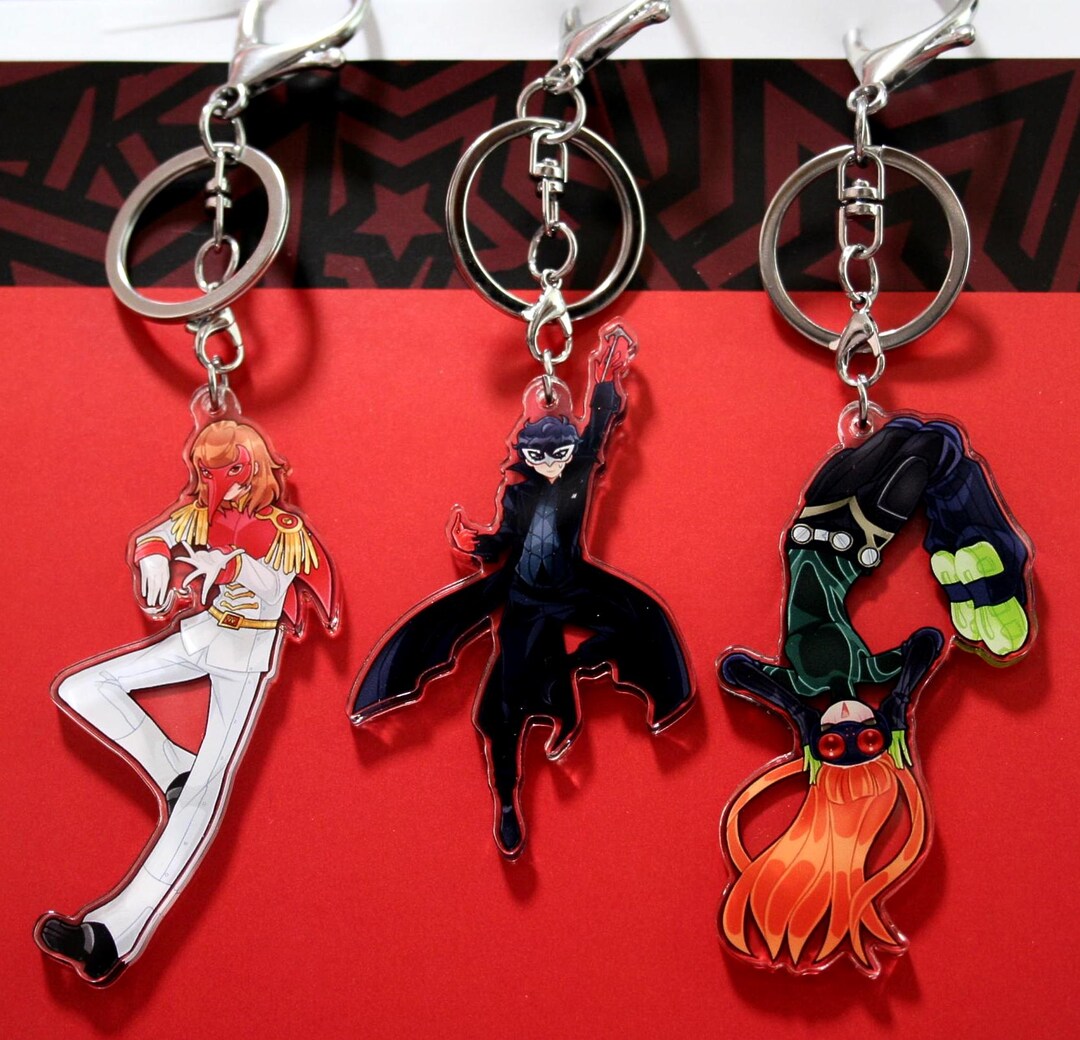 Persona 5 Keychains (akechi, Joker, Futaba) - Etsy