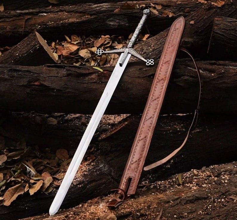 Handmade Scottish Claymore Sword J2 Steel Highland Claymore for Male ...