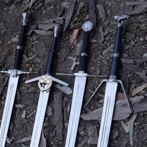 The Witcher 3 Wild Hunt Swords, Geralt of Rivia Cosplay Swords, White ...