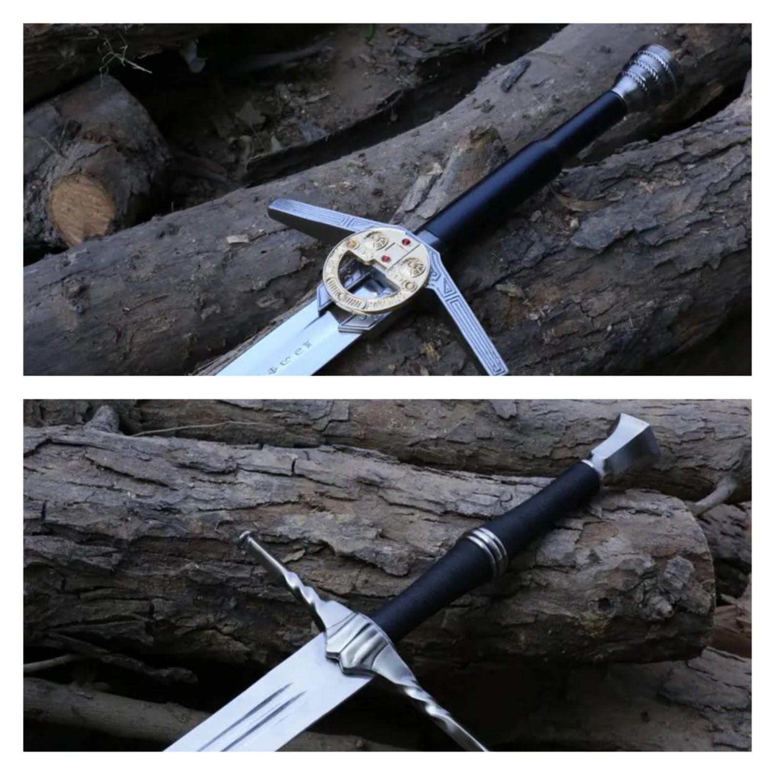 The Witcher 3 Wild Hunt Swords, Geralt of Rivia Cosplay Swords, White ...