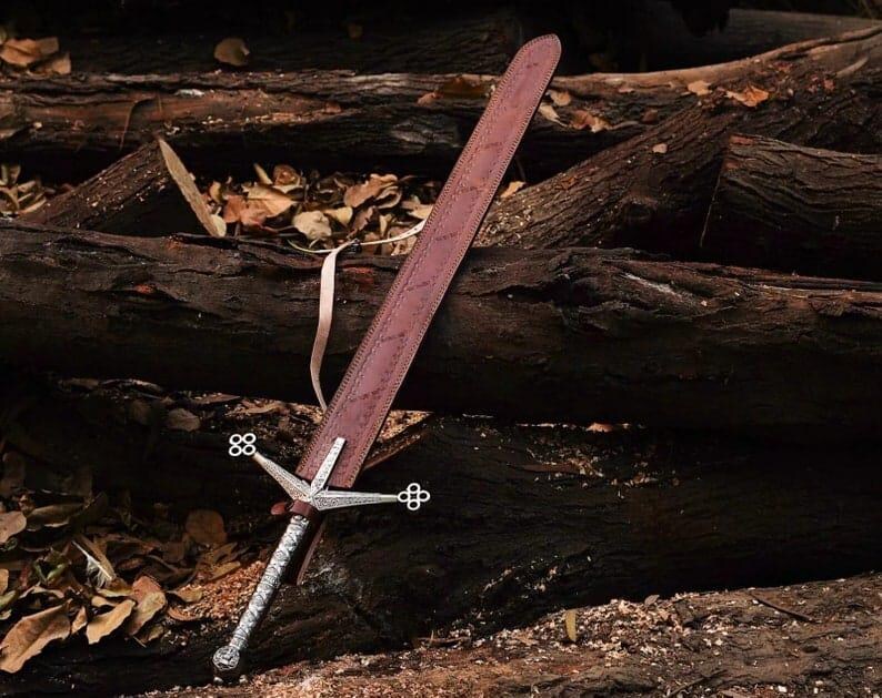 Handmade Scottish Claymore Sword J2 Steel Highland Claymore for Male ...