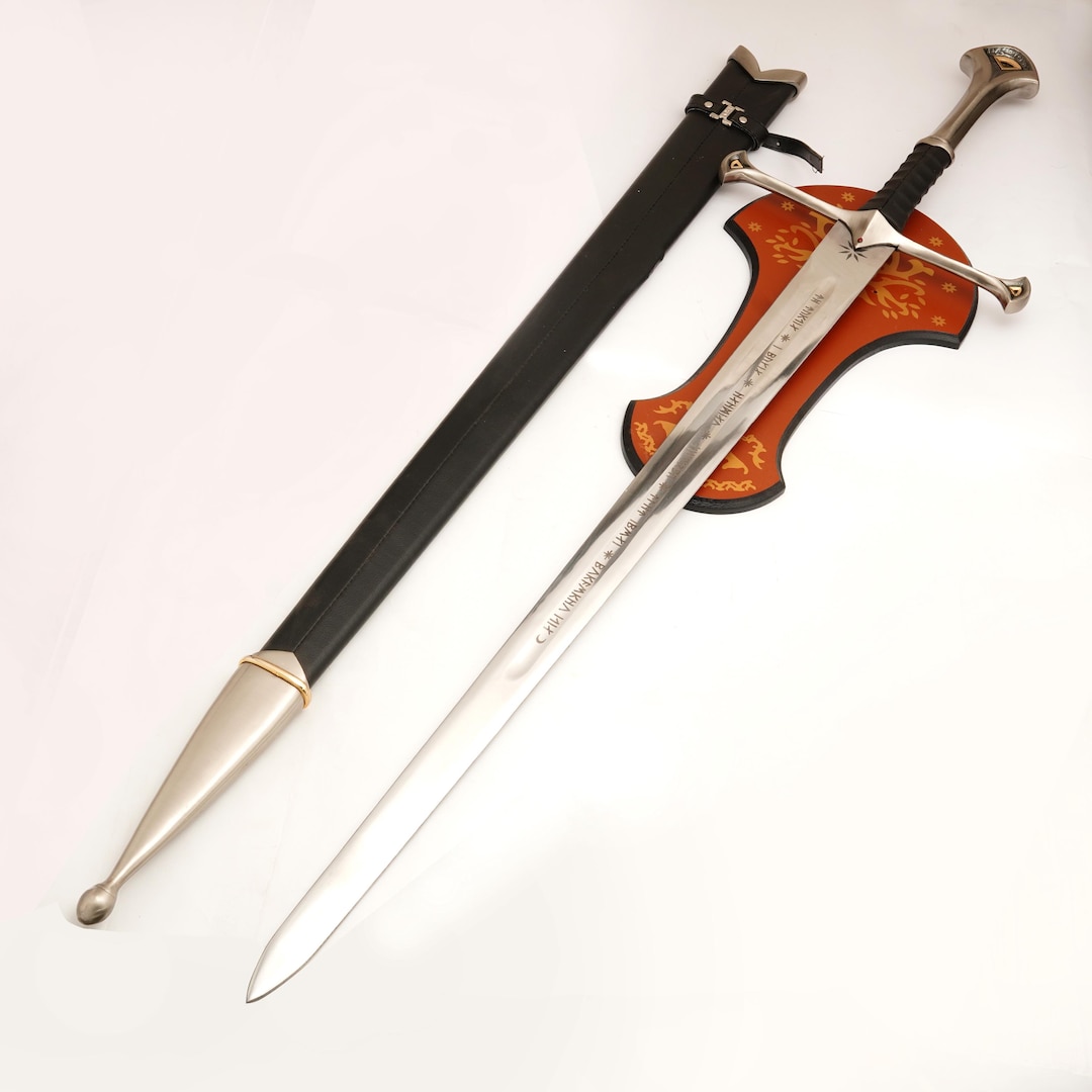 Handmade Anduril Sword of Narsil Lords of the Rings King Aragorn ...
