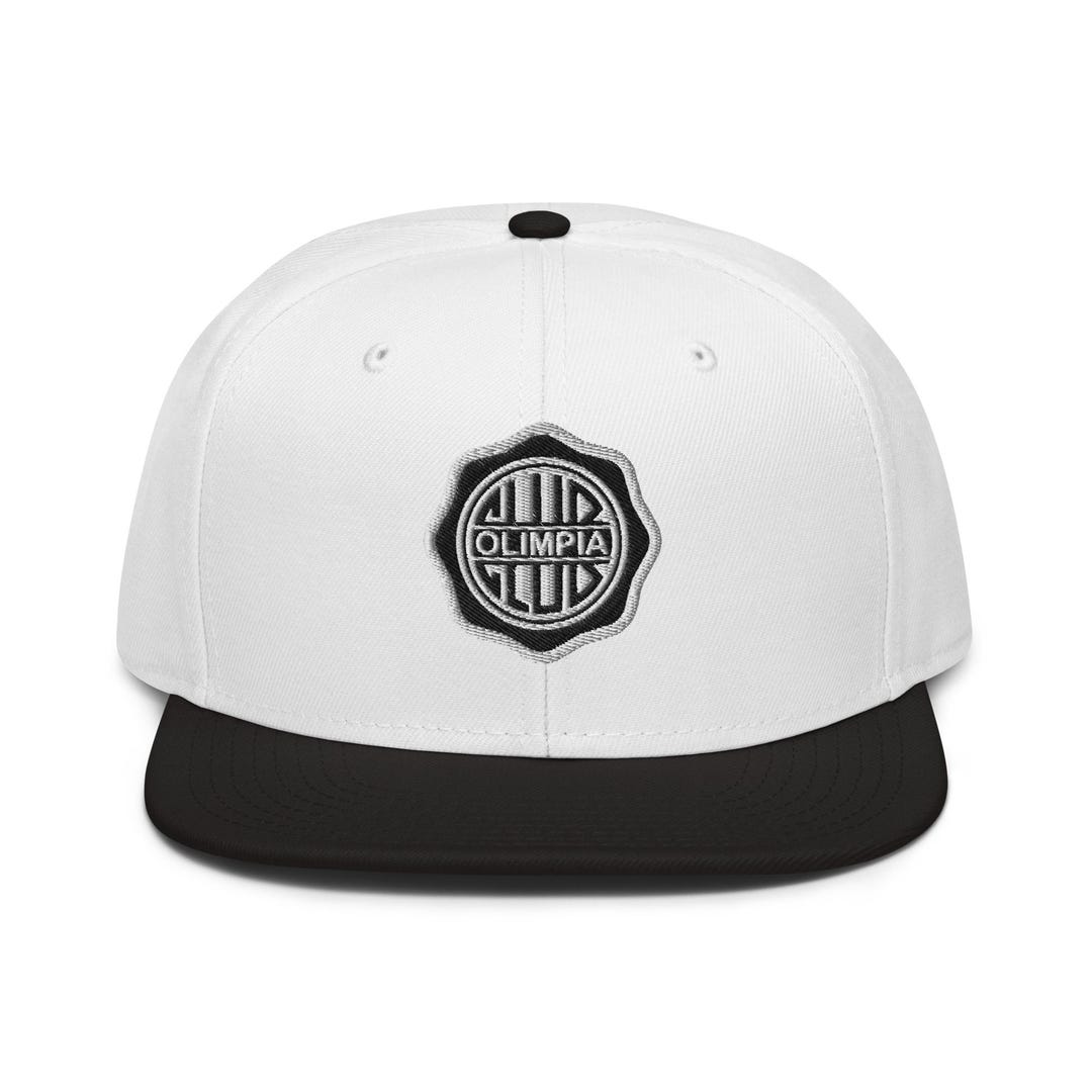 Olimpia Paraguay Minimalist Design Embroidered Snapback Hat Soccer ...