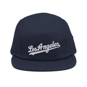 Los Angeles Minimalist Design Embroidered Five Panel Cap Baseball Hat ...