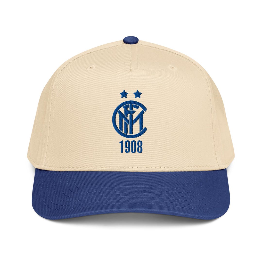 Inter Milan Calcio Minimalist Design Embroidered 5 Panel Mid-profile ...