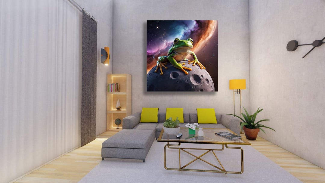 Frog Canvas Tablo,wall Art,wall Design,home Decor,canvas Tablo - Etsy