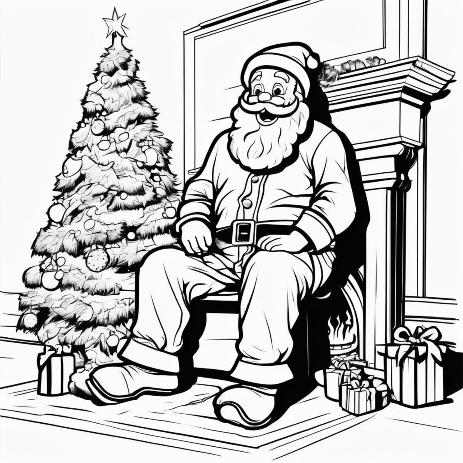 Kids Christmas Coloring Fun: Festive Holiday Printouts! 5 Images! - Etsy