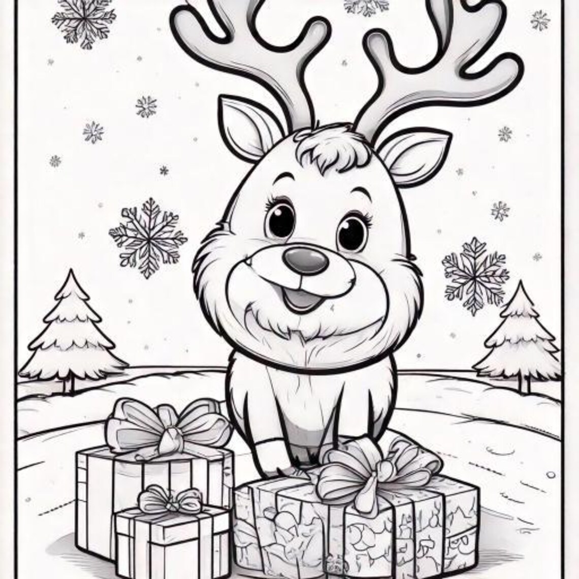 Kids Christmas Coloring Fun: Festive Holiday Printouts! 5 Images! - Etsy