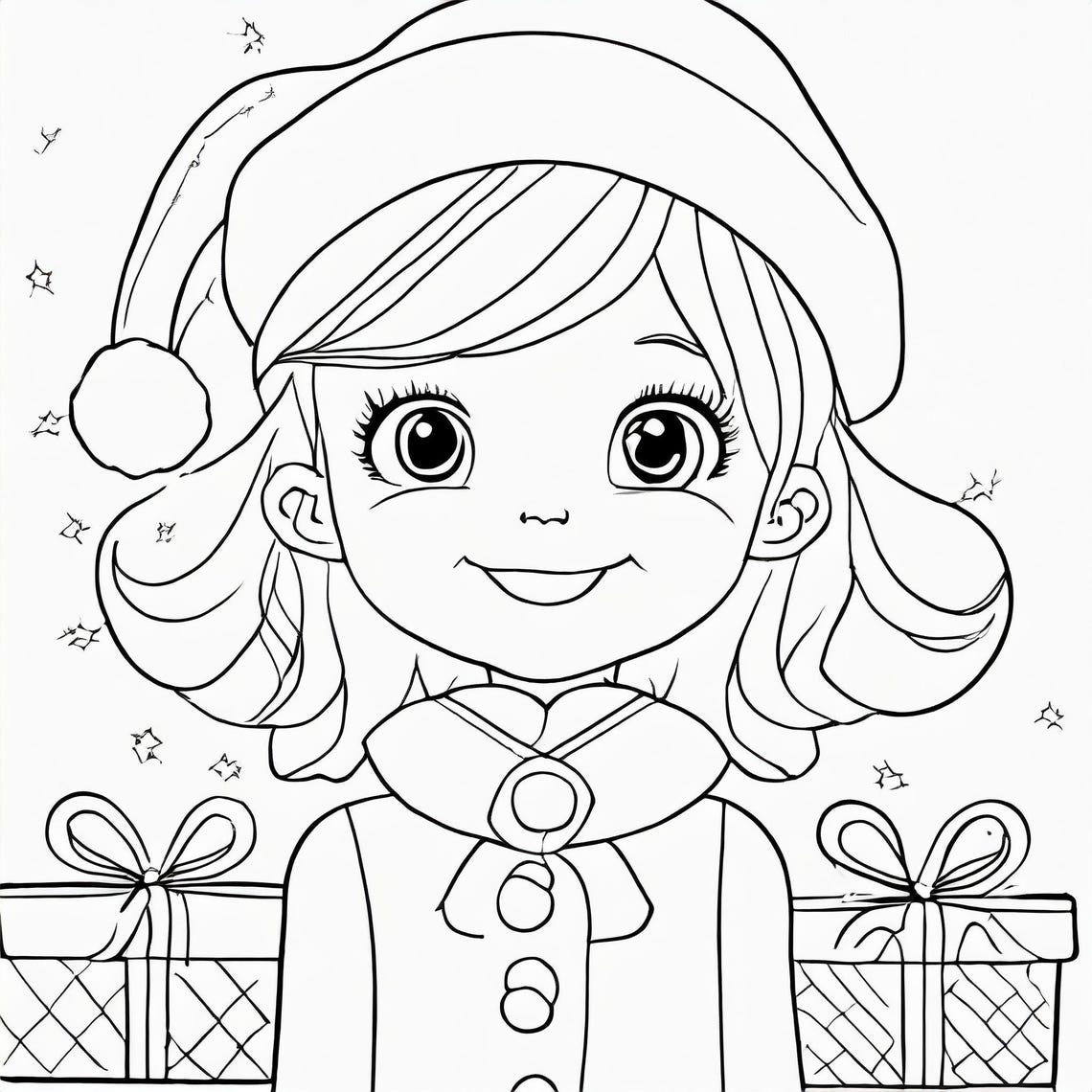Kids Christmas Coloring Fun: Festive Holiday Printouts! 5 Images! - Etsy