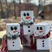 Holiday Block Snowman Decor - Etsy