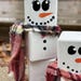 Holiday Block Snowman Decor - Etsy